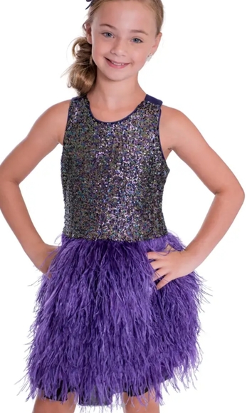 Chasing Fireflies | Dresses | Chasing Fireflies Purple Feather Dress ...